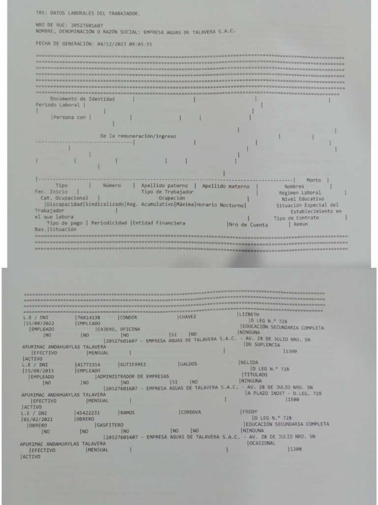 TR5 - Aguas Talavera | PDF