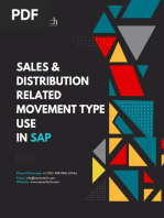 Sap SD Movement Types | PDF | Warehouse | Receipt