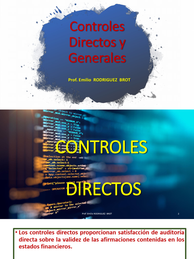 Controles Directo y Generales | PDF | Auditoría | Business