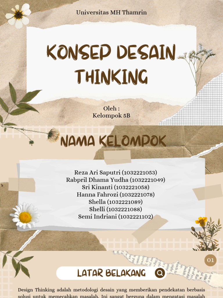 Konsep Desain Thinking Dan Ide - Kelompok 5B | PDF