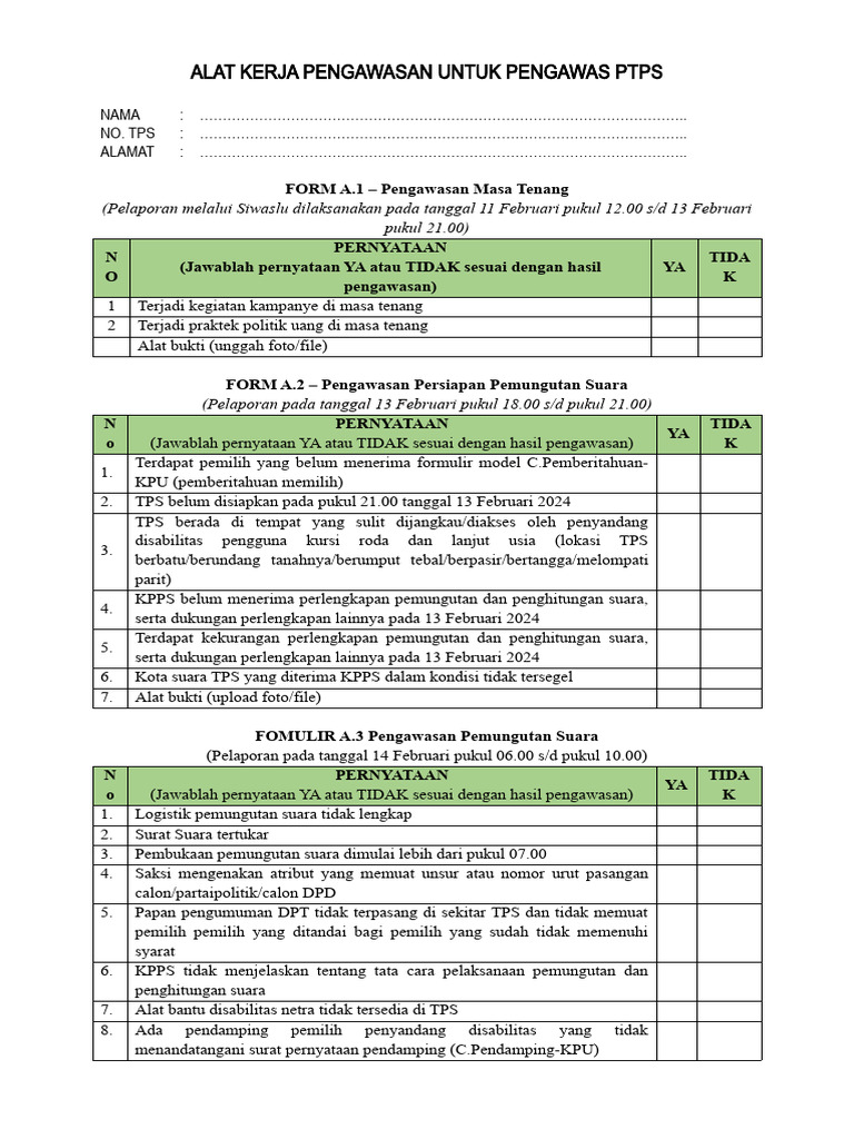 Akp Siwaslu PTPS | PDF