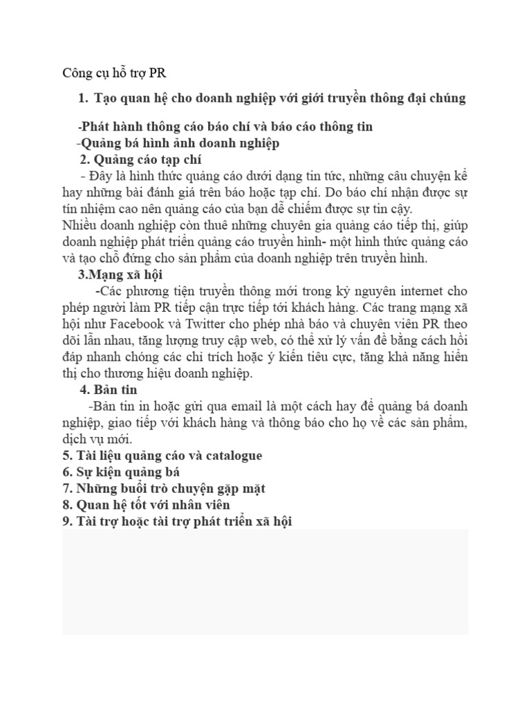 Công C H TR PR | PDF