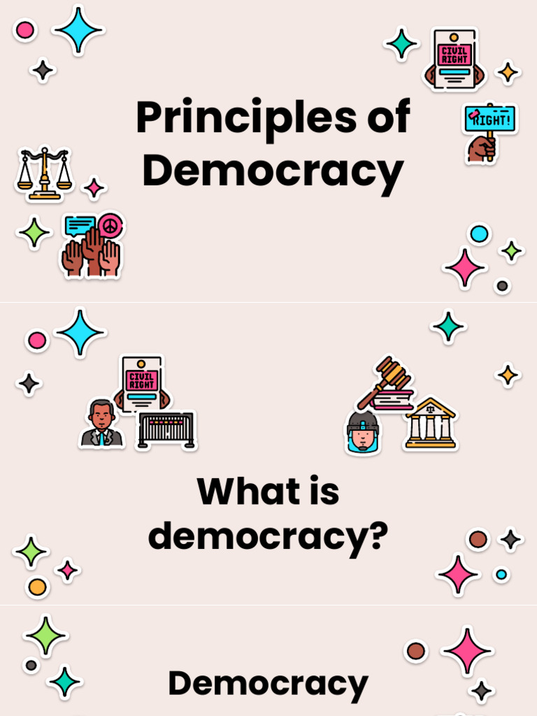 Democracy Principles (Primary) | PDF | Democracy | Political Ideologies