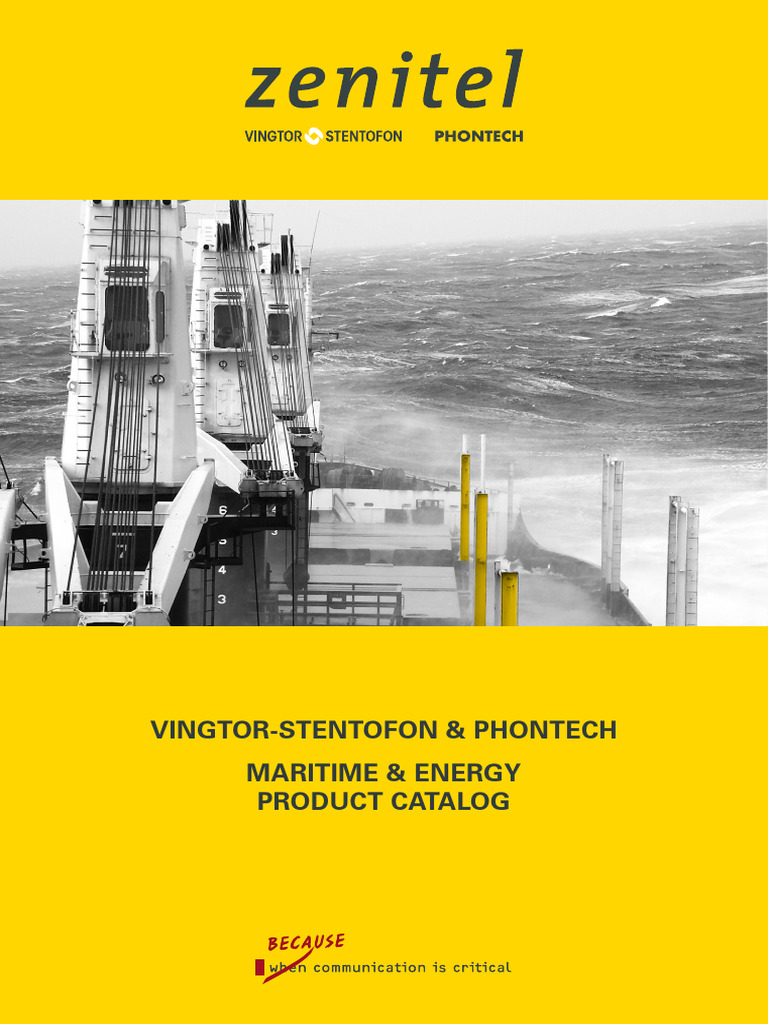 Vingtor-Stentofon Phontech Maritime-Energy Catalog | PDF | Network ...