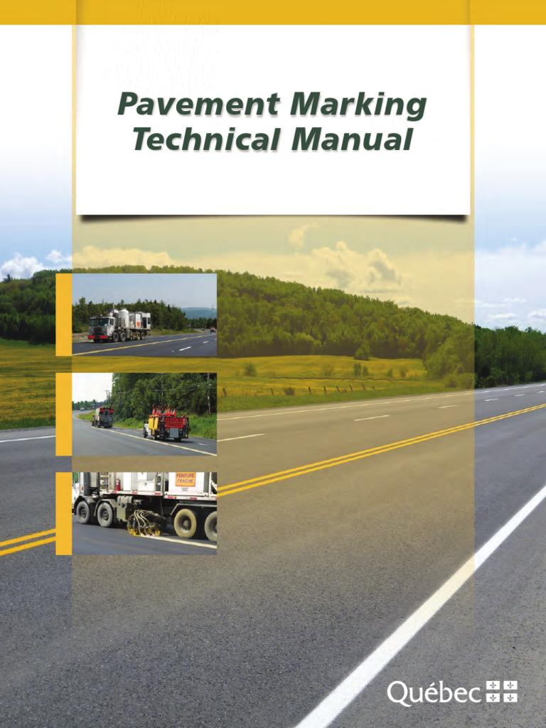 Pavement Marking Technical Manual | PDF | Traffic | Road