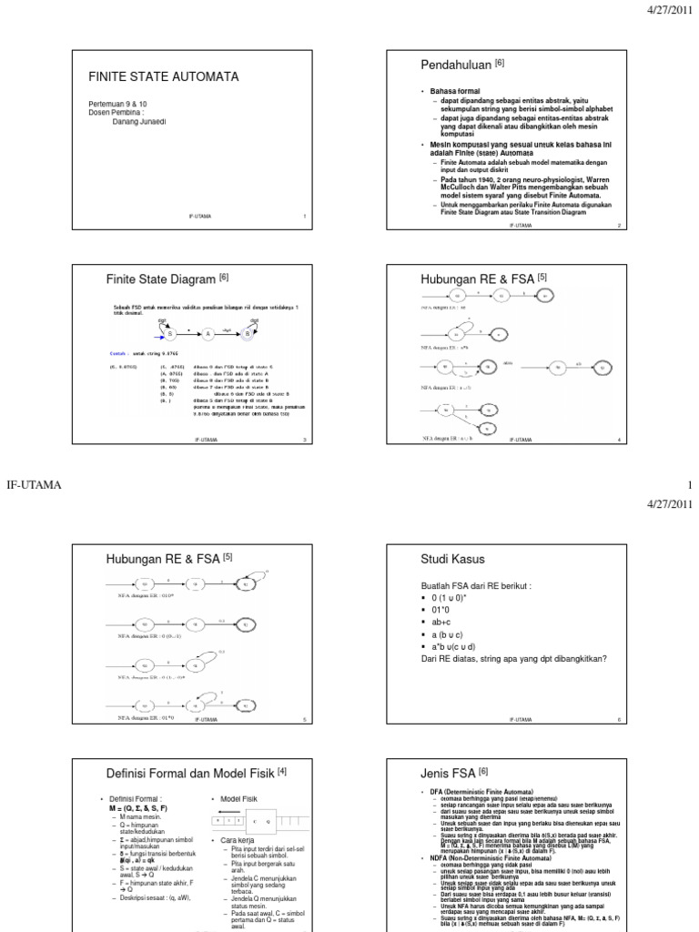 Finite State Automata Pdf