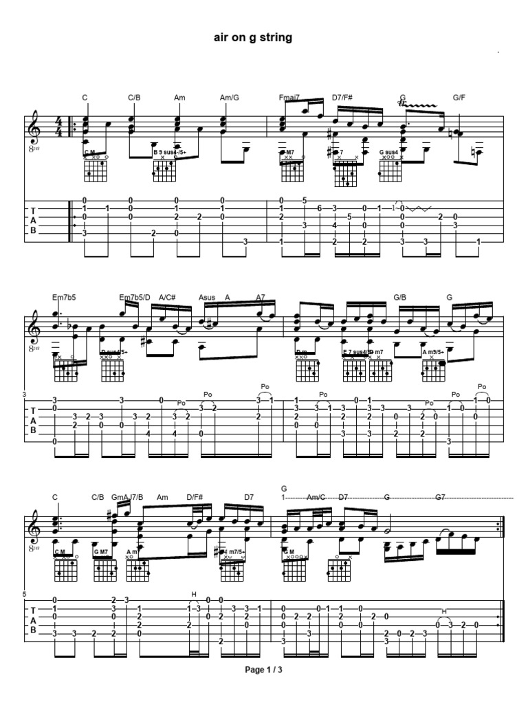 Air On G String | PDF