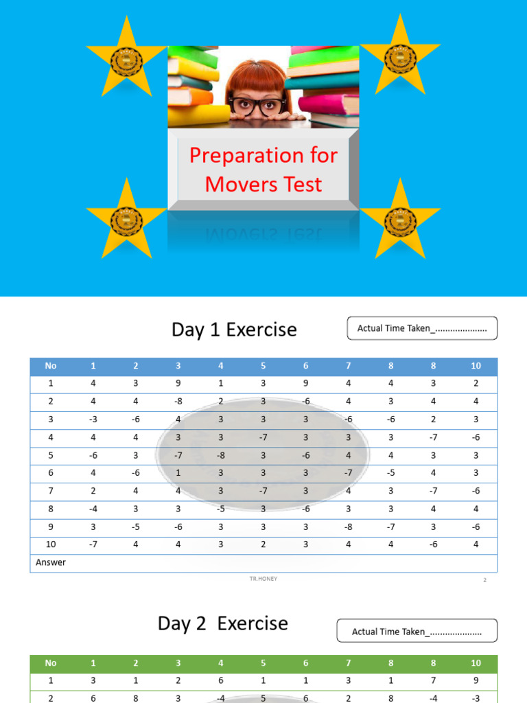 Préparation au Movers Test | PDF