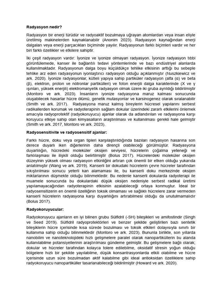 Radyasyon Nedir | PDF