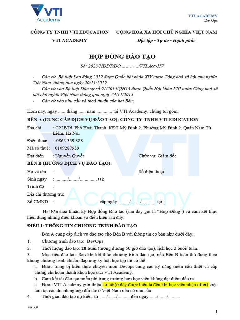 VTI-Academy Devops | PDF