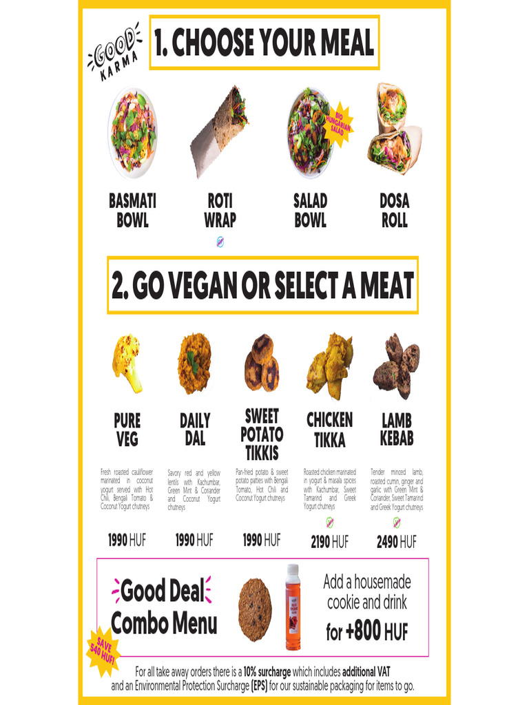 menu_eng_web | PDF | Chutney | Pickling