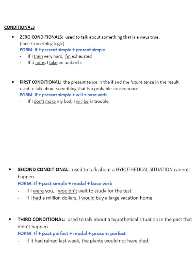 1ST y 2ND Conditional | PDF