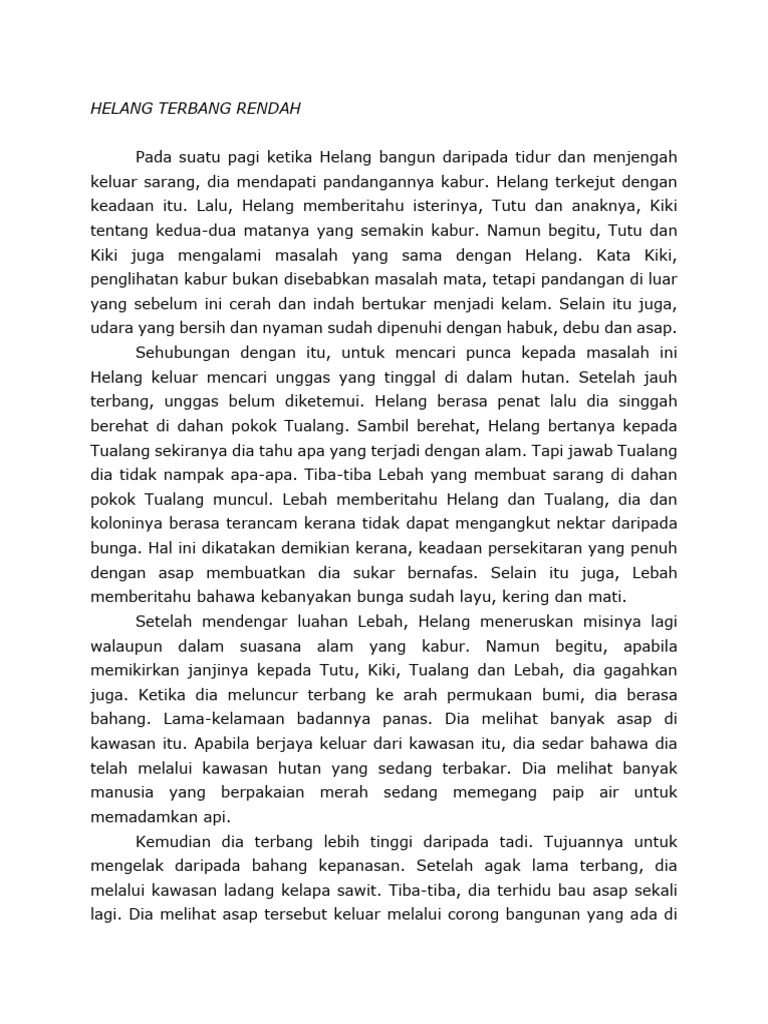 Helang Terbang Rendah | PDF | Kajian Bahasa Asing