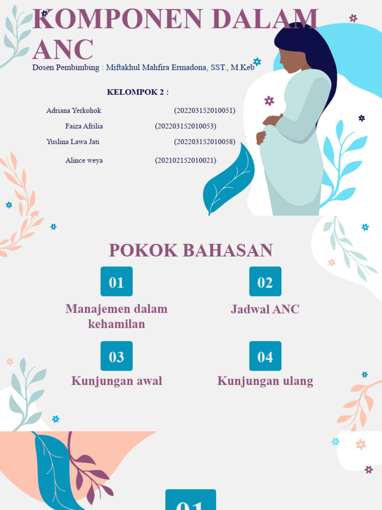 (Askeb Kehamilan) PPT Komponen Anc | PDF