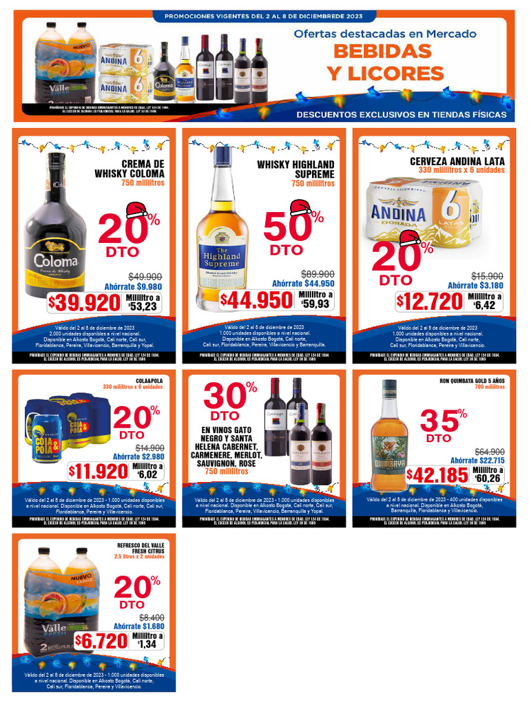 Alkosto Separata Digital Mercado Bebidas Licores 2 Diciembre 2023 4 ...