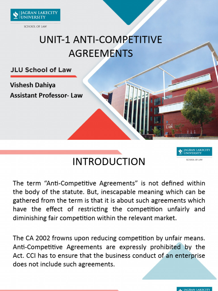 Understanding Anti-Competitive Agreements | PDF | Cartel | Price Fixing