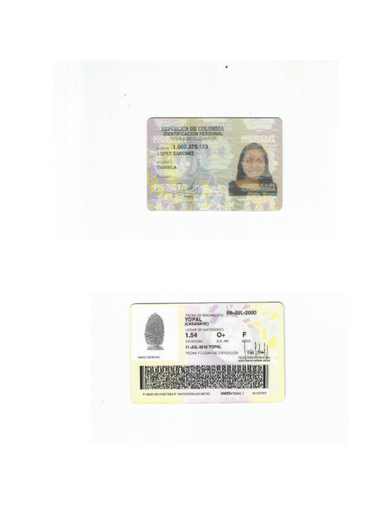 Cedula Daniela | PDF