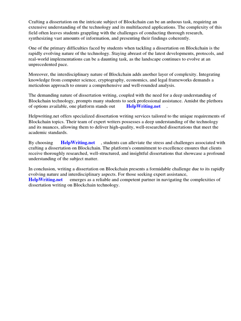 Dissertation Blockchain | PDF | Cryptocurrency | Bitcoin