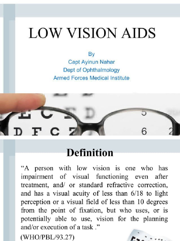 Low Vision Aids 1 | PDF