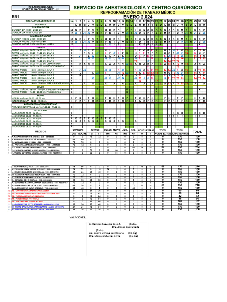 Reprogramacion Enero Terceros | PDF