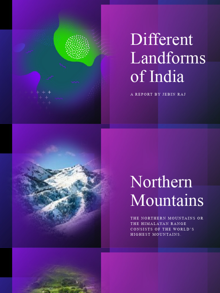 Different Landforms of India | PDF