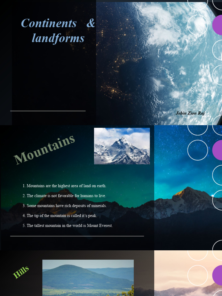 Overview of Earth's Landforms | PDF
