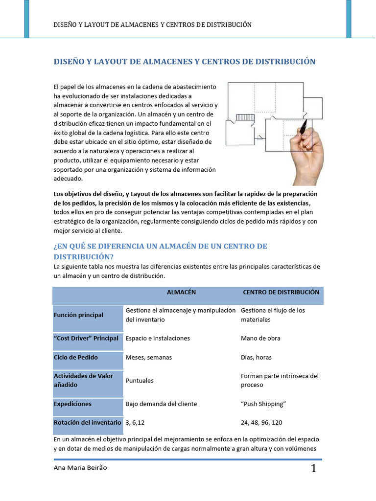 UD1 - Diseno Layout de Almacen | PDF | Almacén | Logística