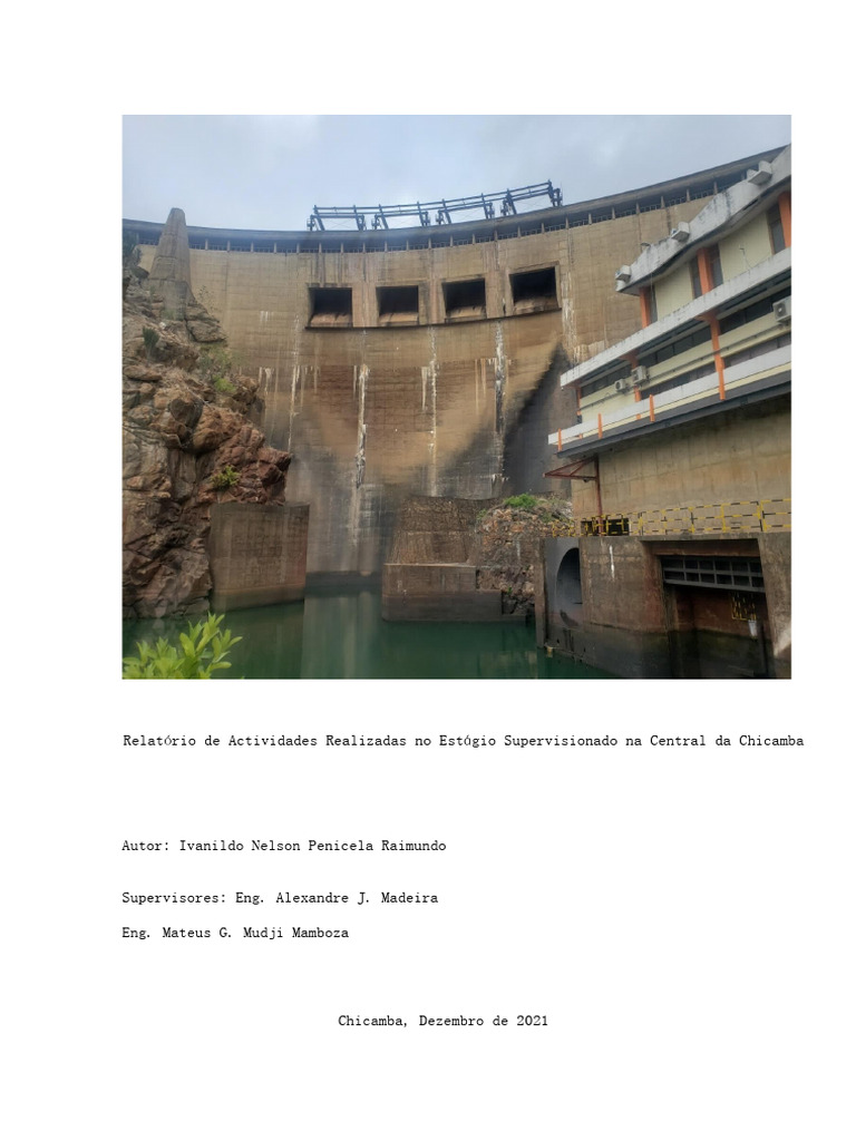 Ivanildo Relatorio EDM-DPCN | PDF | Hidroeletricidade | Barragem