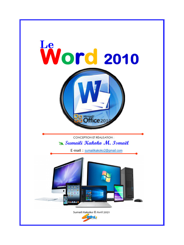 LE WORD 2010 Par Sumaili Bin Kakoko Ismaël | PDF | Microsoft Word ...