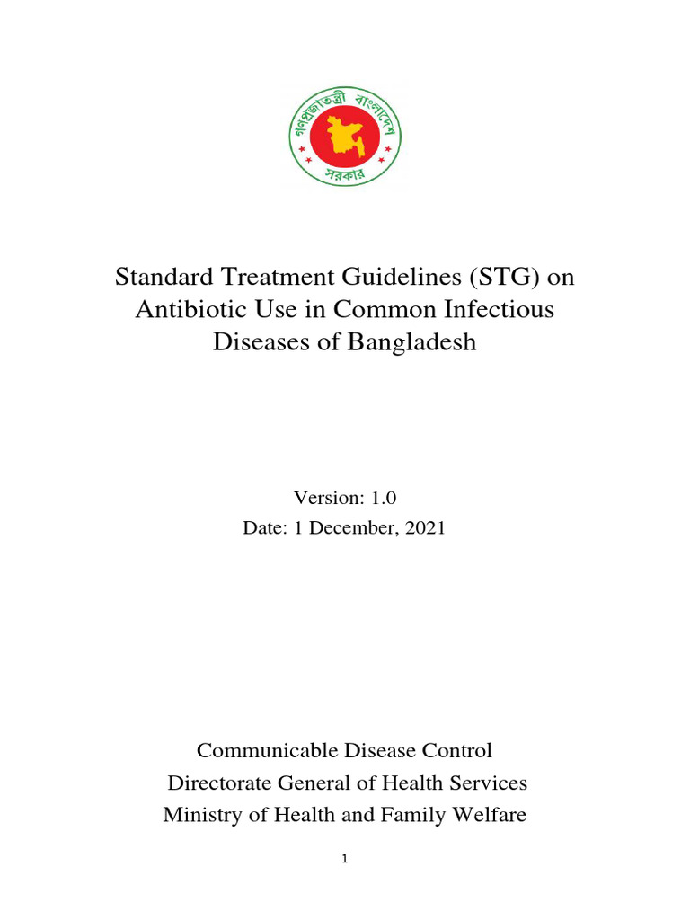 National Antibiotic Guideline (1st-2021) | PDF | Antimicrobial ...