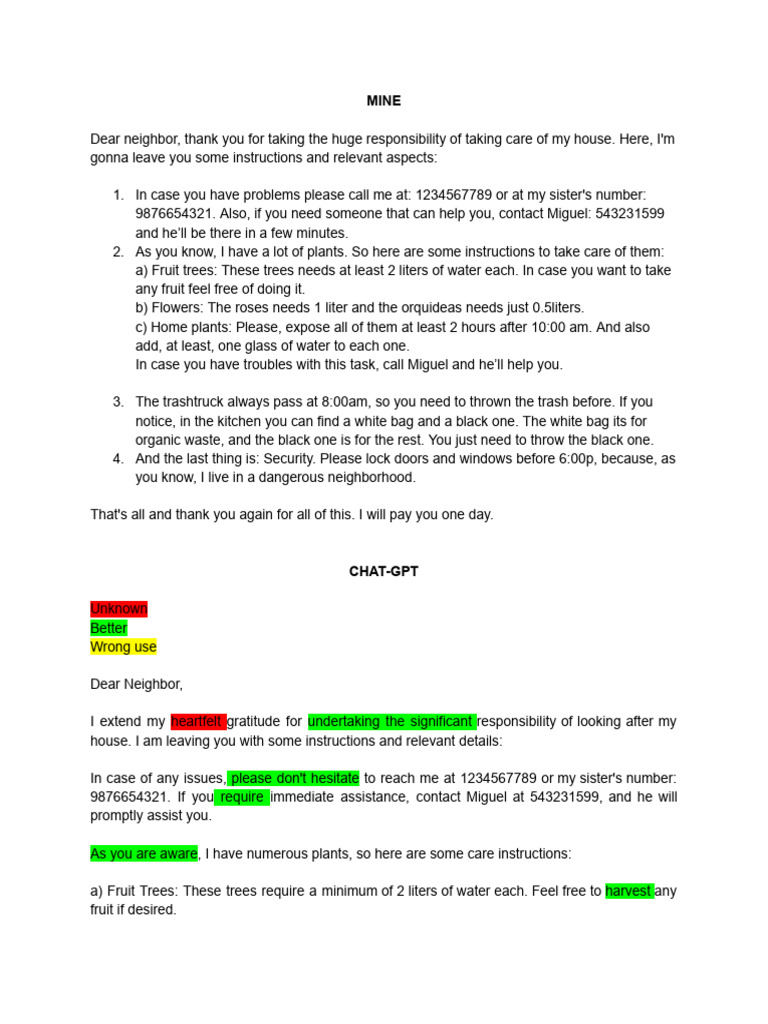 English Activity Chat GPT | PDF