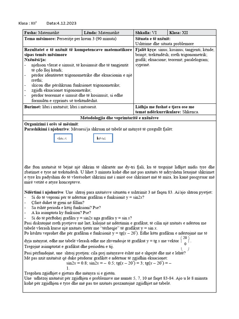 Data:4.12.2023: Klasa: XII | PDF