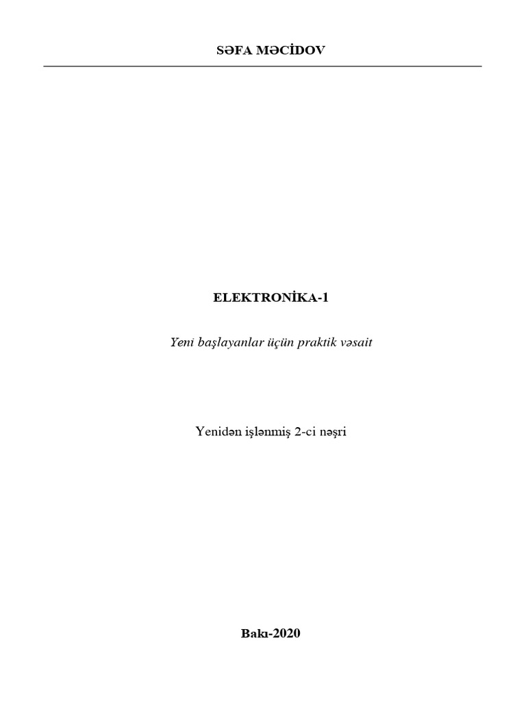 Elektronika 1 | PDF