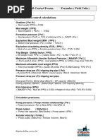 IWCF Formula Sheet | PDF | Energy Technology | Applied And ...