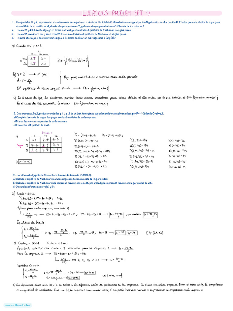 Problem Set 4 | PDF | Matemáticas Aplicadas | Economias