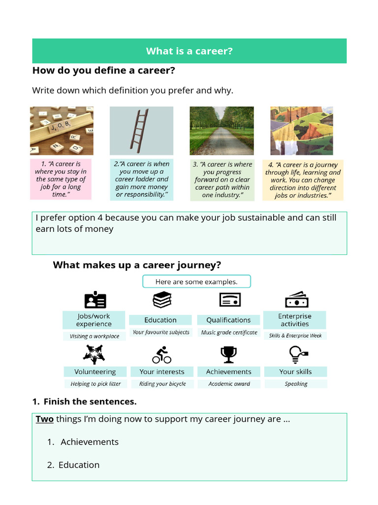 Understanding Careers and Future Paths | PDF | Science, Technology ...