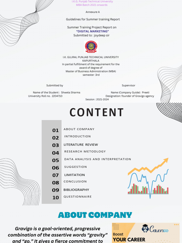 Project Report .PPT MBA | PDF | Online Advertising | Advertising