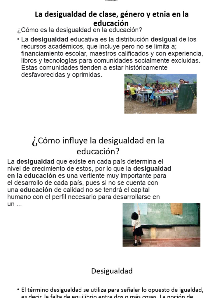La Desigualdad de Clase, Género y Etnia | Descargar gratis PDF ...