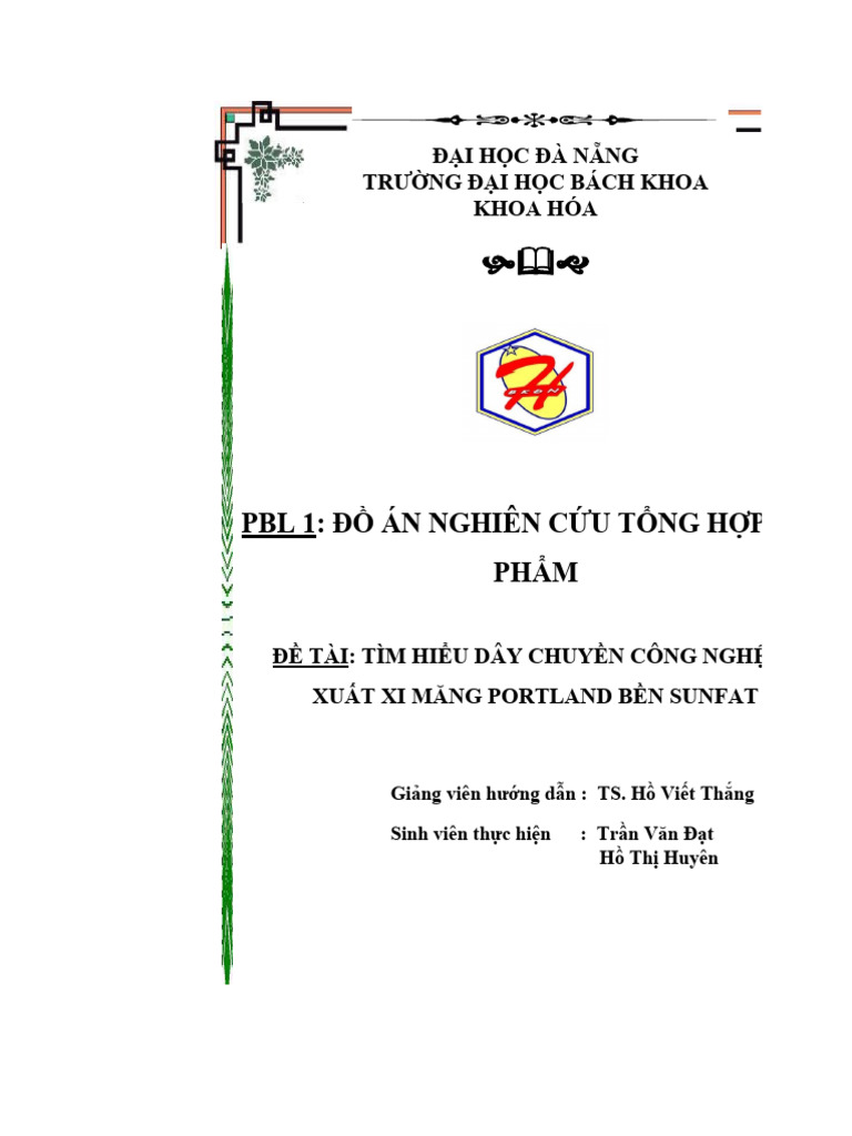 PBL1 Công Nghệ Sản Xuất Xi Măng Portland Bền Sunfat | PDF