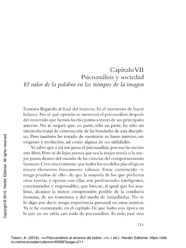 Psicoanalisis Cap7 | PDF