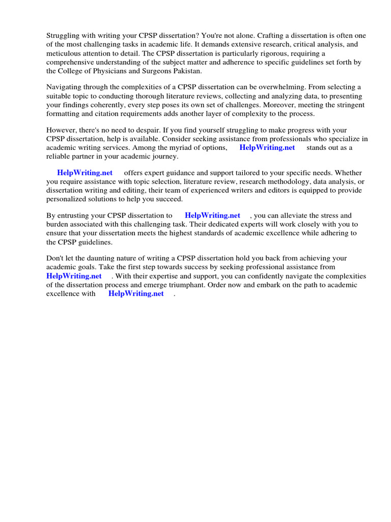 CPSP Dissertation List | PDF | Thesis