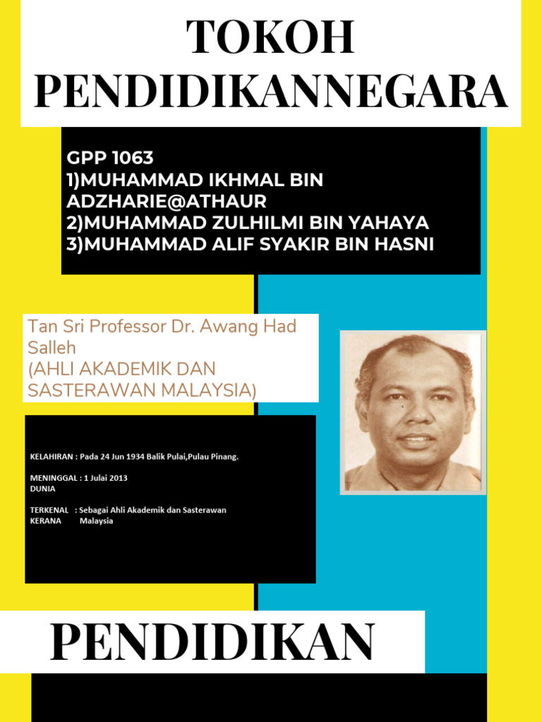 Tokoh Pendidikan Negara | PDF