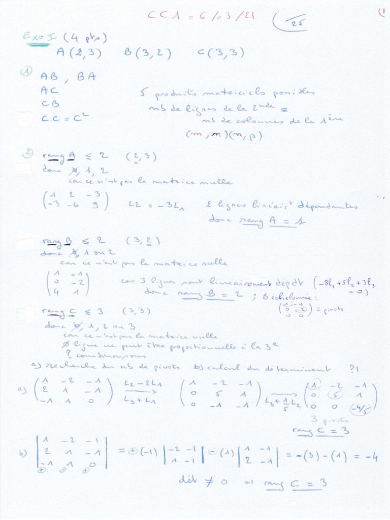 Corrigé BGC CC1 | PDF