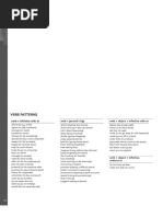 Verb Patterns List PDF | PDF | Verb