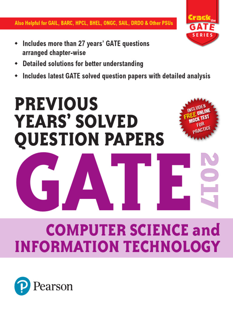 Trishna Knowledge Systems - GATE 2017 Computer Science and Information Technology Previous Years ...