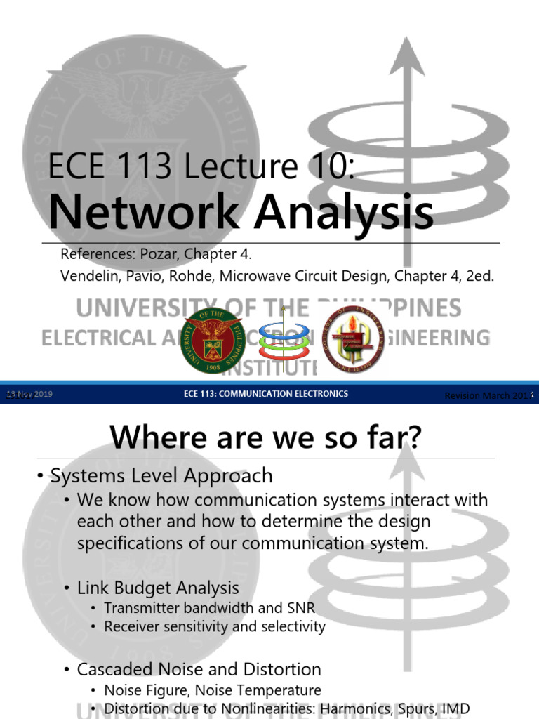 Ece113 Lec10 Network Analysis | PDF | Electrical Impedance | Electrical ...
