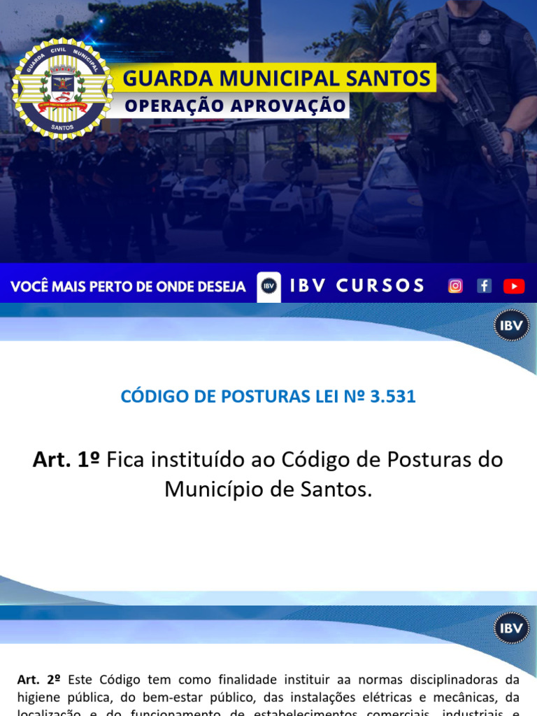21.11.23 - Código Posturas GCM Santos | PDF | Desperdício | Fogos de artifício