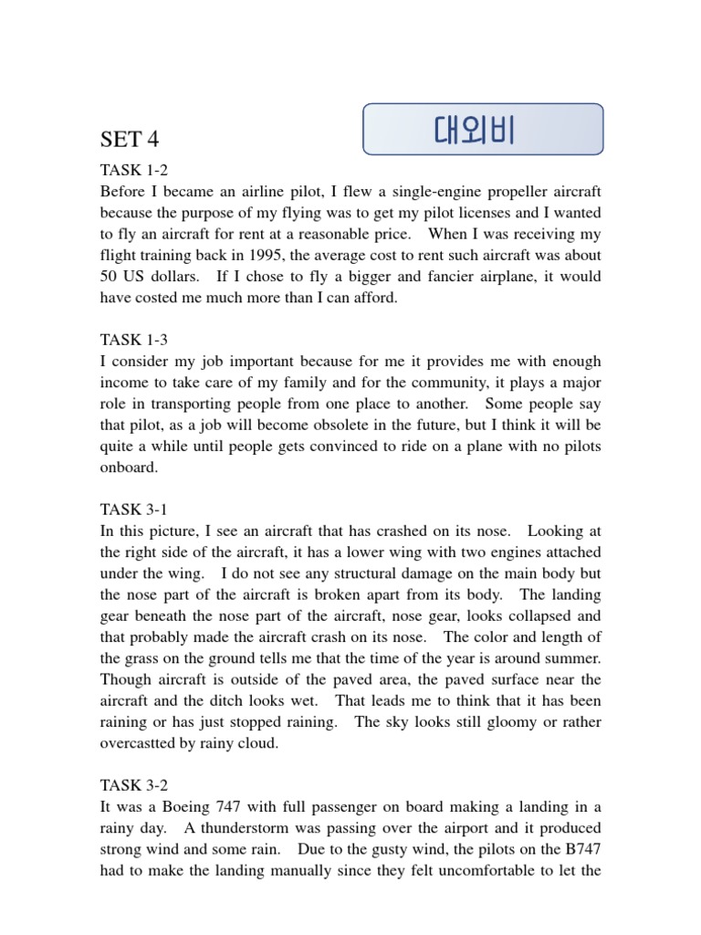 English Proficiency Test For Aviation Set 04 Answer | PDF | Air Traffic ...