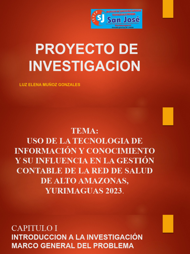 Diapositivas Proyecto de Investigacion | PDF | Contabilidad | Conocimiento