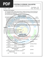 Class 7 Annual Exam Question Paper 2025 English | PDF